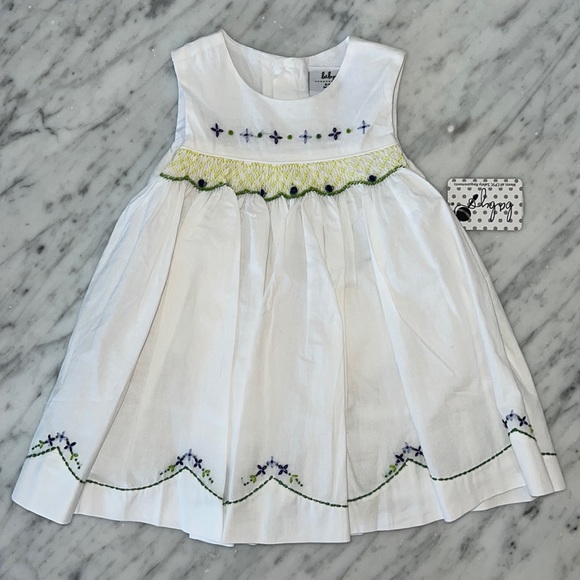 Baby CZ | Dresses | New Baby Cz Smocked And Embroidered White ...